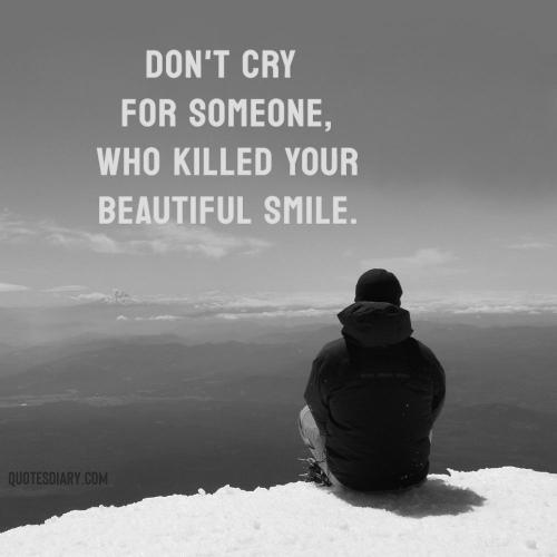Don't cry | Latest Sad Status Shayari & Quotes
